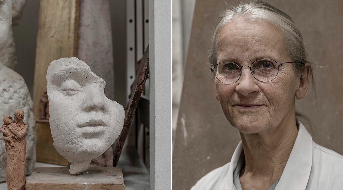 Skulptören Lena Lervik: "Klart man kan göra konst bakom köksgardinen ...